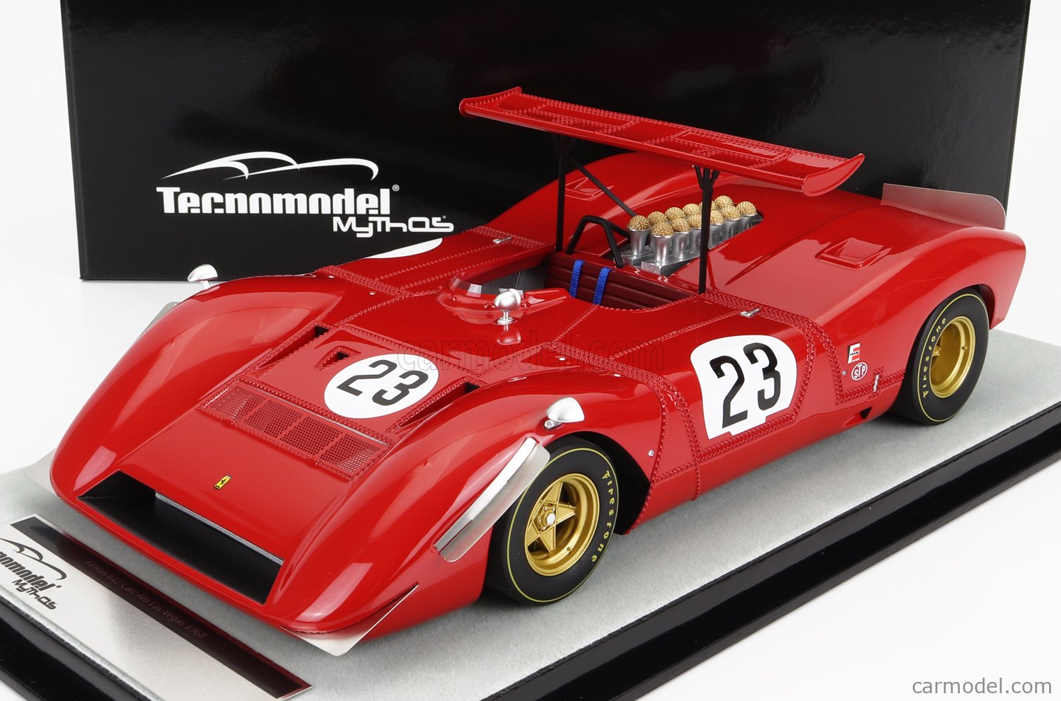 TECNOMODEL TM18-250C Masstab: 1/18 | FERRARI 512 CAN-AM N 23 LAS VEGAS 1968 C.AMON RED