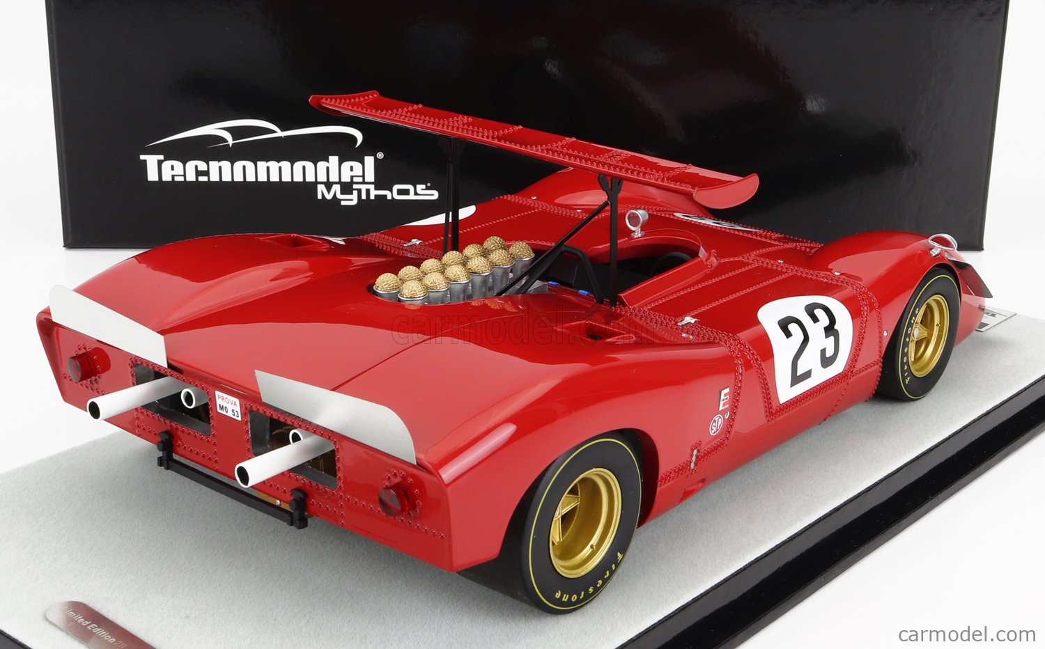 TECNOMODEL TM18-250C Masstab: 1/18 | FERRARI 512 CAN-AM N 23 LAS VEGAS 1968 C.AMON RED