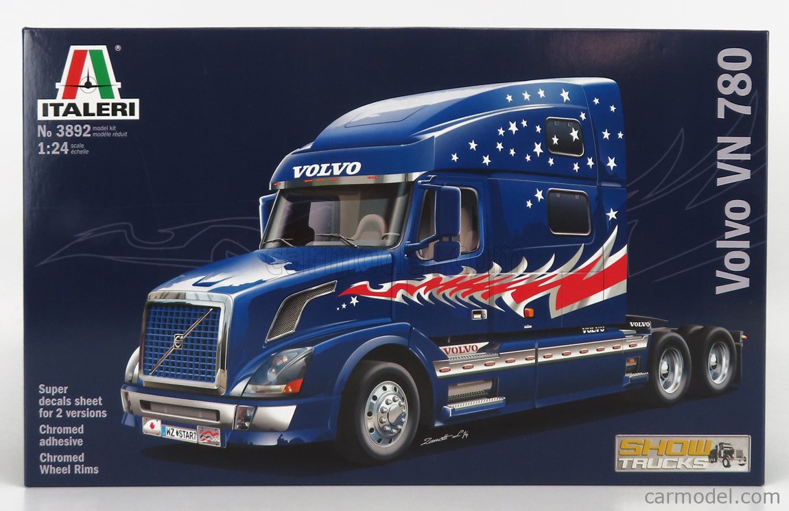 ITALERI IT3892 Scale 1/24 | VOLVO VT880 TRACTOR TRUCK 3-ASSI 1990