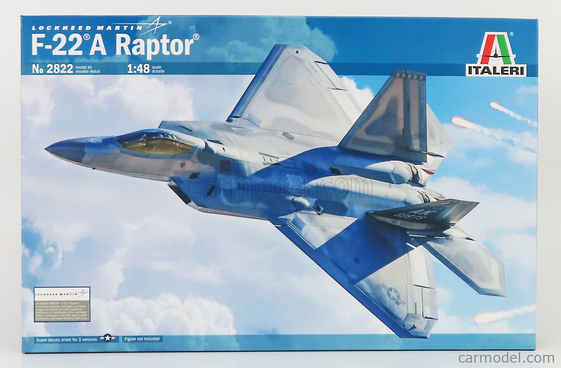 ITALERI IT2822 Scala 1/48 | LOCKHEED MARTIN F-22A RAPTOR AIRPLANE MILITARY