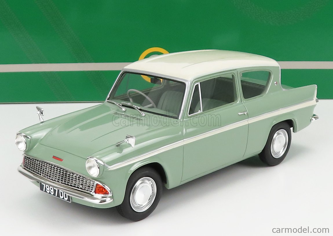CULT-SCALE MODELS CML111-2 Scale 1/18 | FORD ENGLAND ANGLIA 105E 1965 GREEN