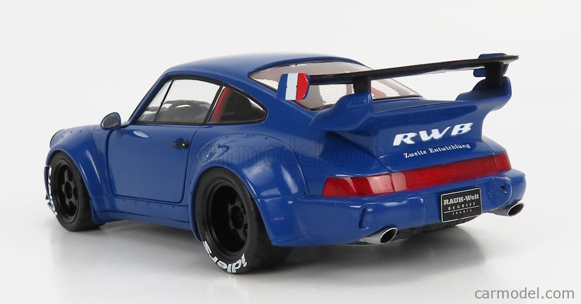 SOLIDO 1807503 Scala 1/18 | PORSCHE 911 964 RWB RAUH WELT 1992 BLUE