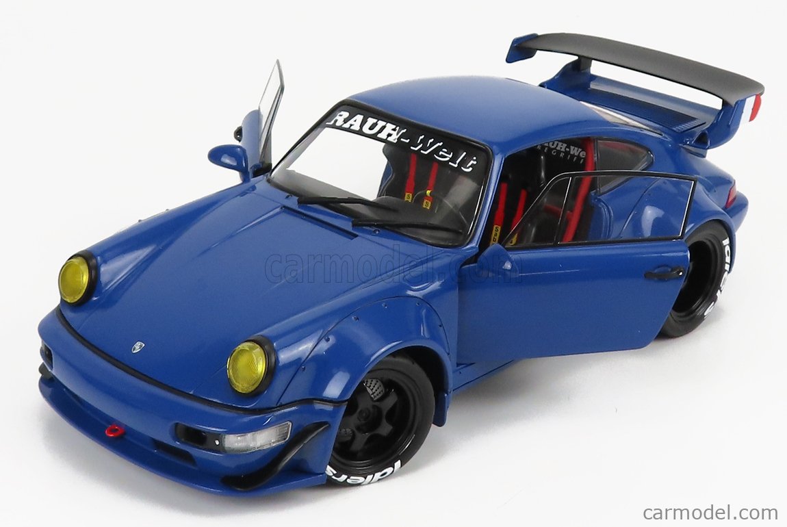 SOLIDO 1807503 Scale 1/18 | PORSCHE 911 964 RWB RAUH WELT 1992 BLUE