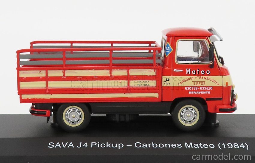 EDICOLA VEDEREPESP044 Scale 1/43 | SAVA J4 PICK-UP CARBONES MATEO 1984 ...