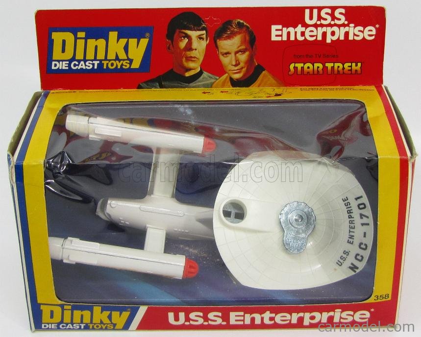 DINKY ENGLAND 358 Scale 1/43 | STAR TREK U.S.S. ENTERPRISE WHITE
