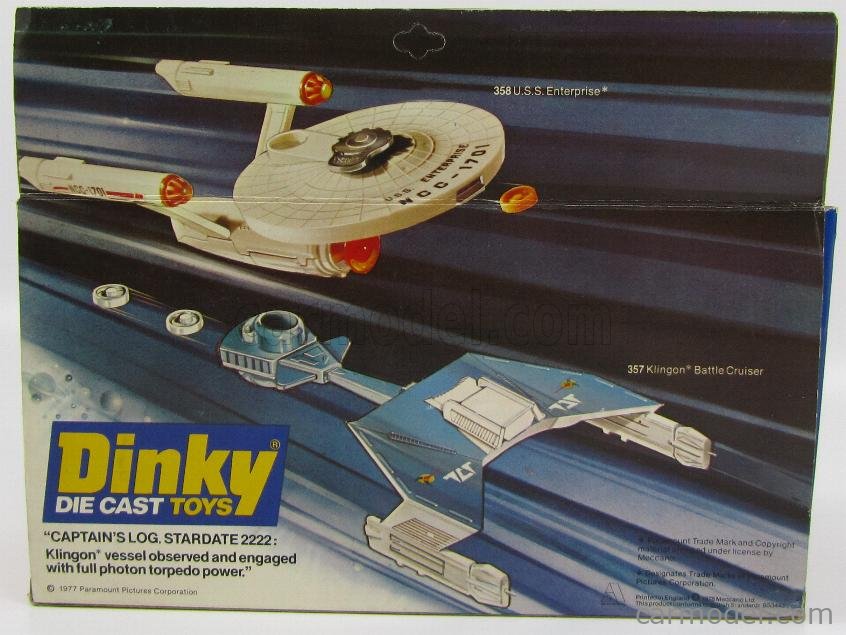 DINKY ENGLAND 358 Scale 1/43 | STAR TREK U.S.S. ENTERPRISE WHITE
