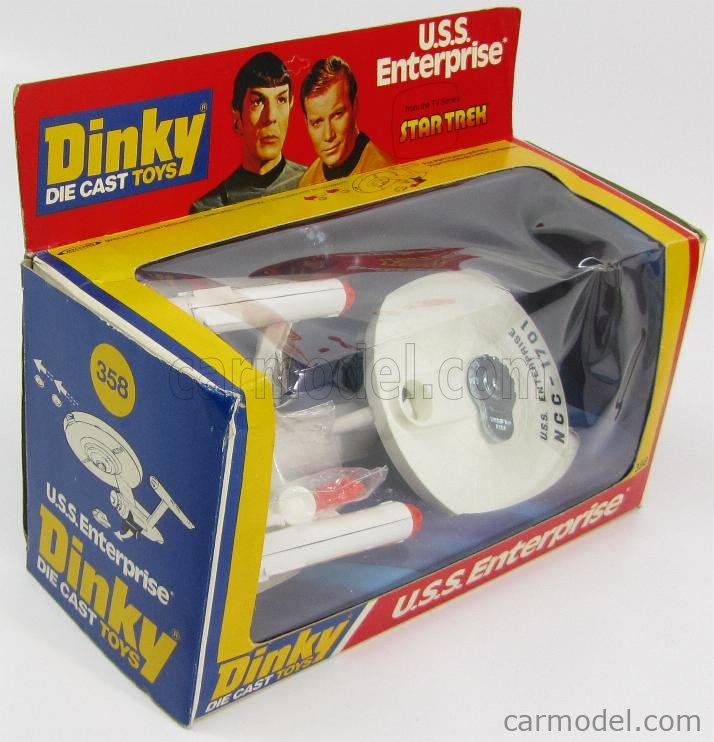 DINKY ENGLAND 358 Scale 1/43 | STAR TREK U.S.S. ENTERPRISE WHITE