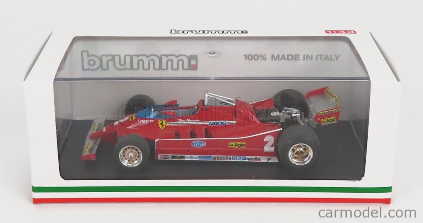 BRUMM R447-UPD-2022 Scale 1/43 | FERRARI F1 126C TURBO N 2 PRACTICE ...