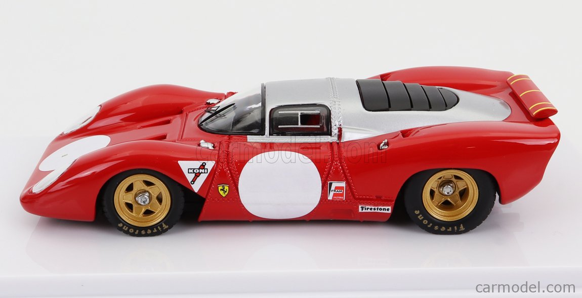 TECNOMODEL TM43-05A Scale 1/43 | FERRARI 312P COUPE N 0 TEST MONZA 1970 RED