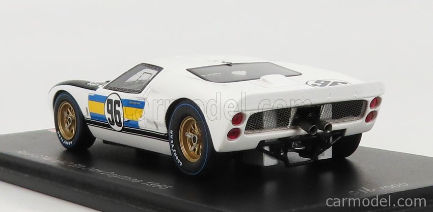SPARK-MODEL US257 Scale 1/43 | FORD USA GT40 4.7L V8 MKII N 96 5th 24h DAYTONA 1966 B.McLAREN ...