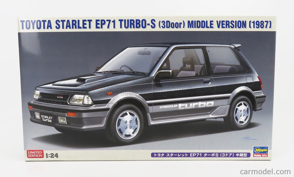 HASEGAWA 20559 Scala 1/24 | TOYOTA STARLET EP71 TURBO S MIDDLE VERSION 1987