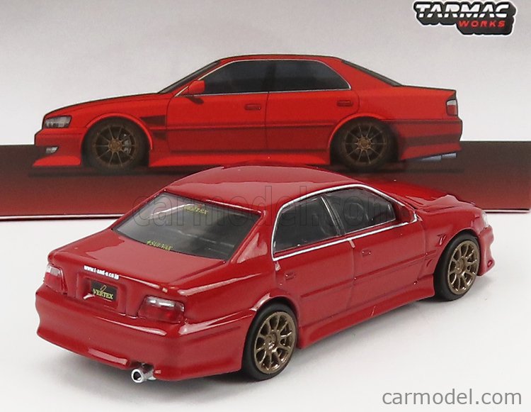 TARMAC T64G-TL007-RE Masstab: 1/64 | TOYOTA VERTEX CHASER JZX100 1986 RED