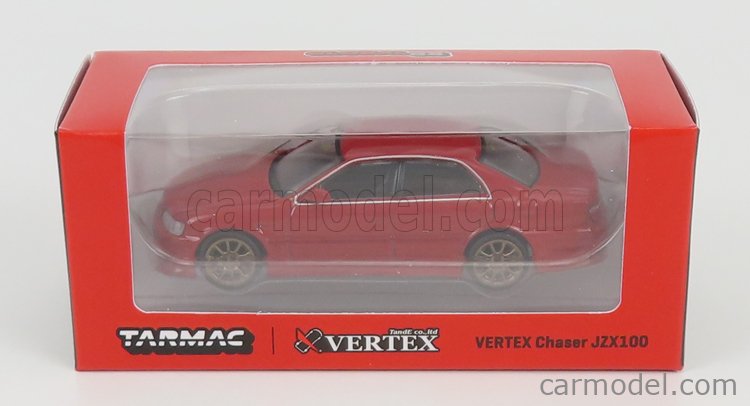 TARMAC T64G-TL007-RE Scale 1/64 | TOYOTA VERTEX CHASER JZX100 1986 RED