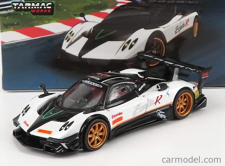 TARMAC T64G-TL016-WH Масштаб 1/64 | PAGANI ZONDA R 2009 WHITE BLACK