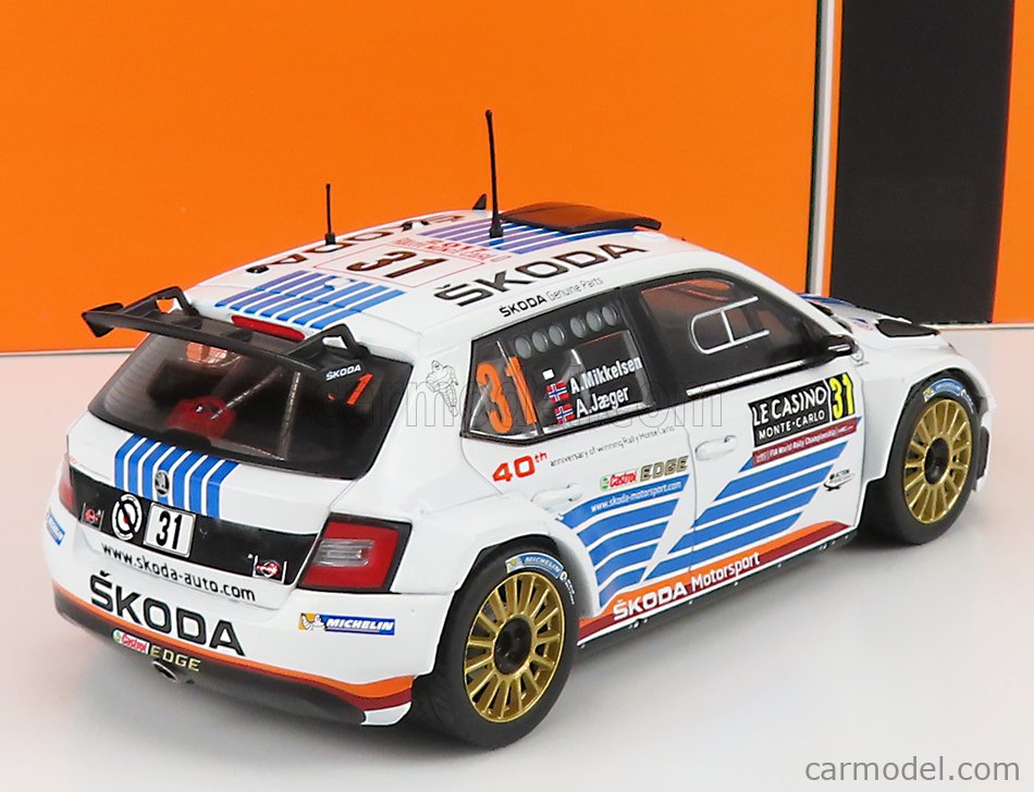 IXO-MODELS 24RAL013A Scale 1/24 | SKODA FABIA R5 N 31 RALLY MONTECARLO ...