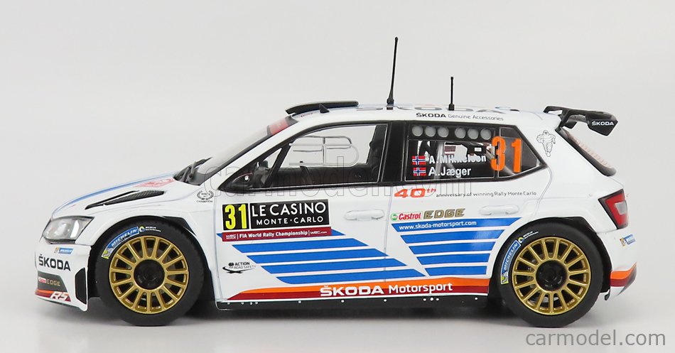 IXO-MODELS 24RAL013A Scale 1/24 | SKODA FABIA R5 N 31 RALLY MONTECARLO ...