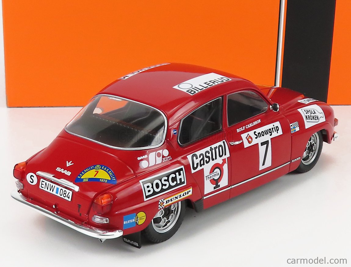 IXO-MODELS 18RMC086B.20SP Scale 1/18 | SAAB 96 V4 N 7 RALLY SWEDEN 1973 ...