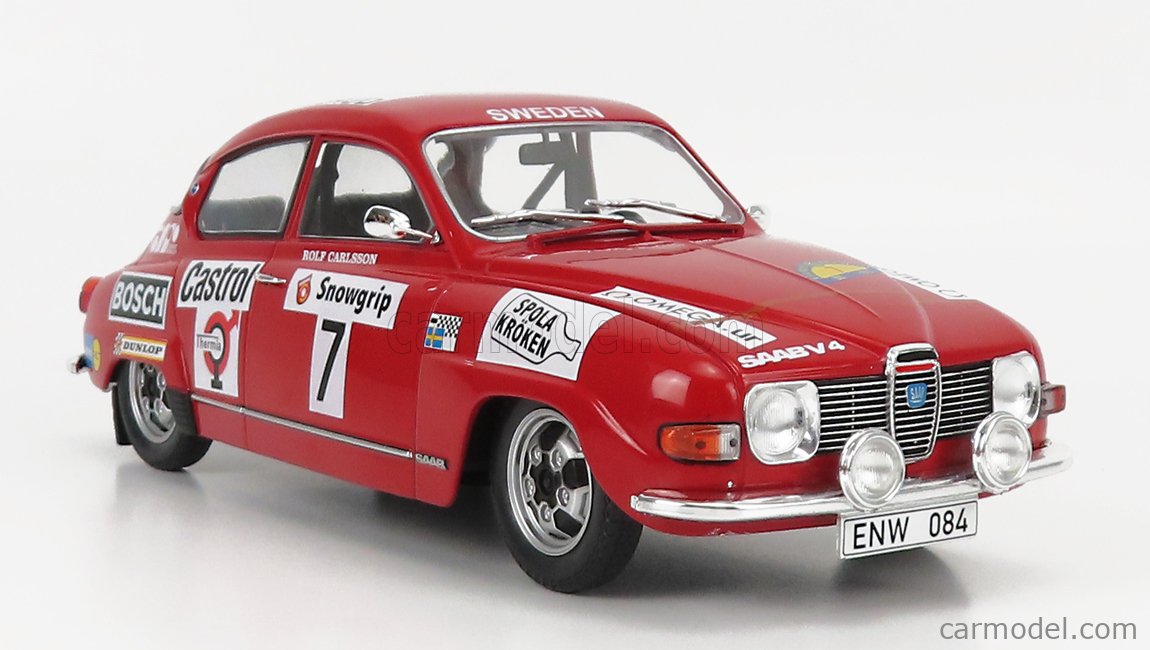 IXO-MODELS 18RMC086B.20SP Scale 1/18 | SAAB 96 V4 N 7 RALLY SWEDEN 1973 ...
