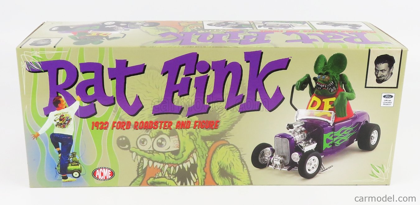 ACME-MODELS A1805020 Scale 1/18 | FORD USA BLOWN HOT ROD WITH RAT FINK ...