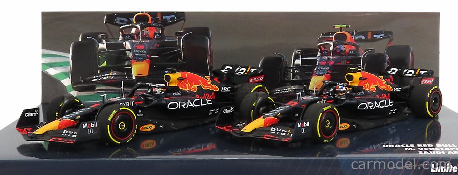 MINICHAMPS 447221101 Scala 1/43 | RED BULL F1 SET 2X RB18 TEAM ORACLE ...