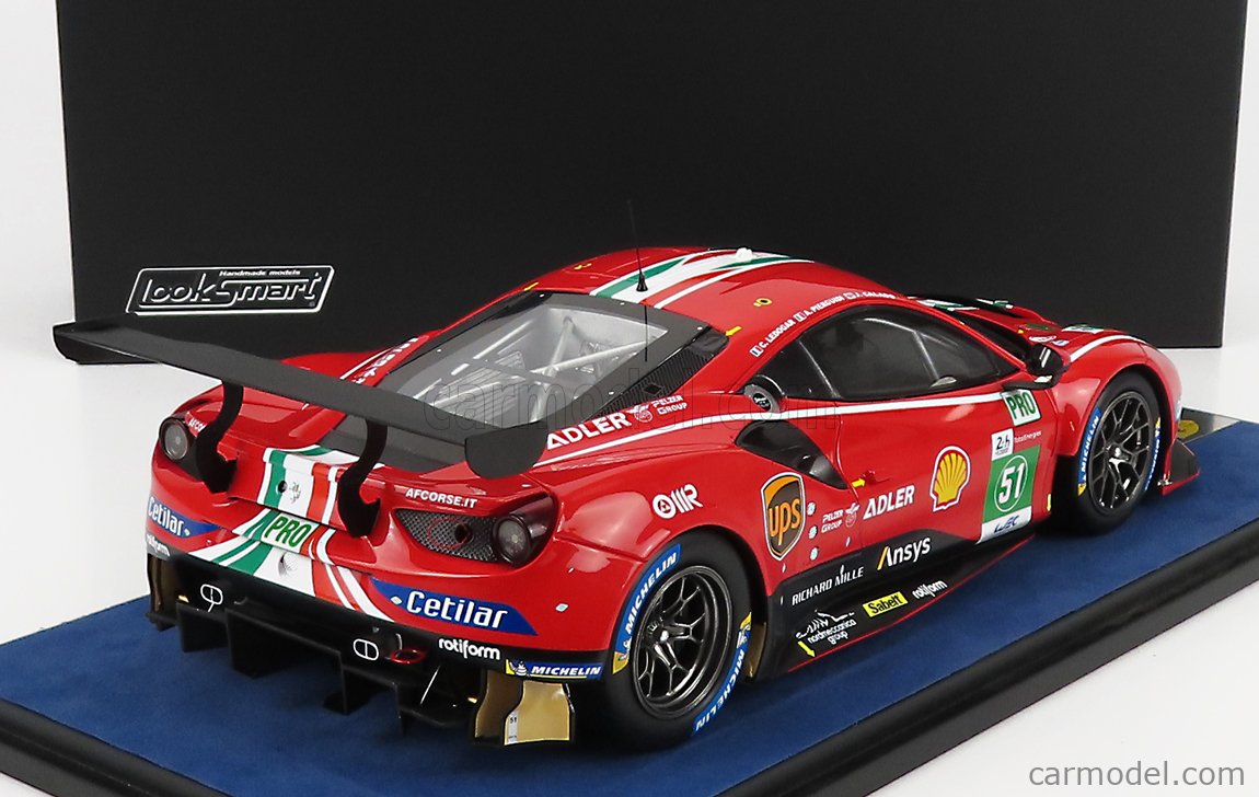LOOKSMART LS18LM027 Scale 1/18 | FERRARI 488 GTE 3.9L TURBO V8 TEAM AF ...