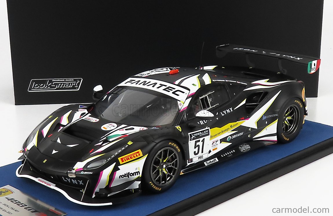 LOOKSMART LS18RC015 Escala 1/18 | FERRARI 488 GT3 EVO IRON LYNX TEAM N ...