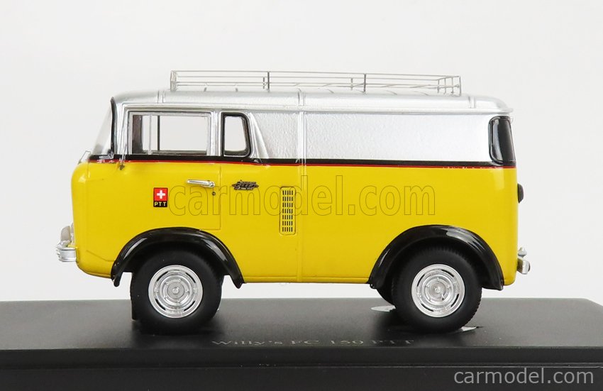 AUTOCULT ATC08019 Scala 1/43 | WILLYS FC-150 PTT VAN USA 1956 YELLOW SILVER