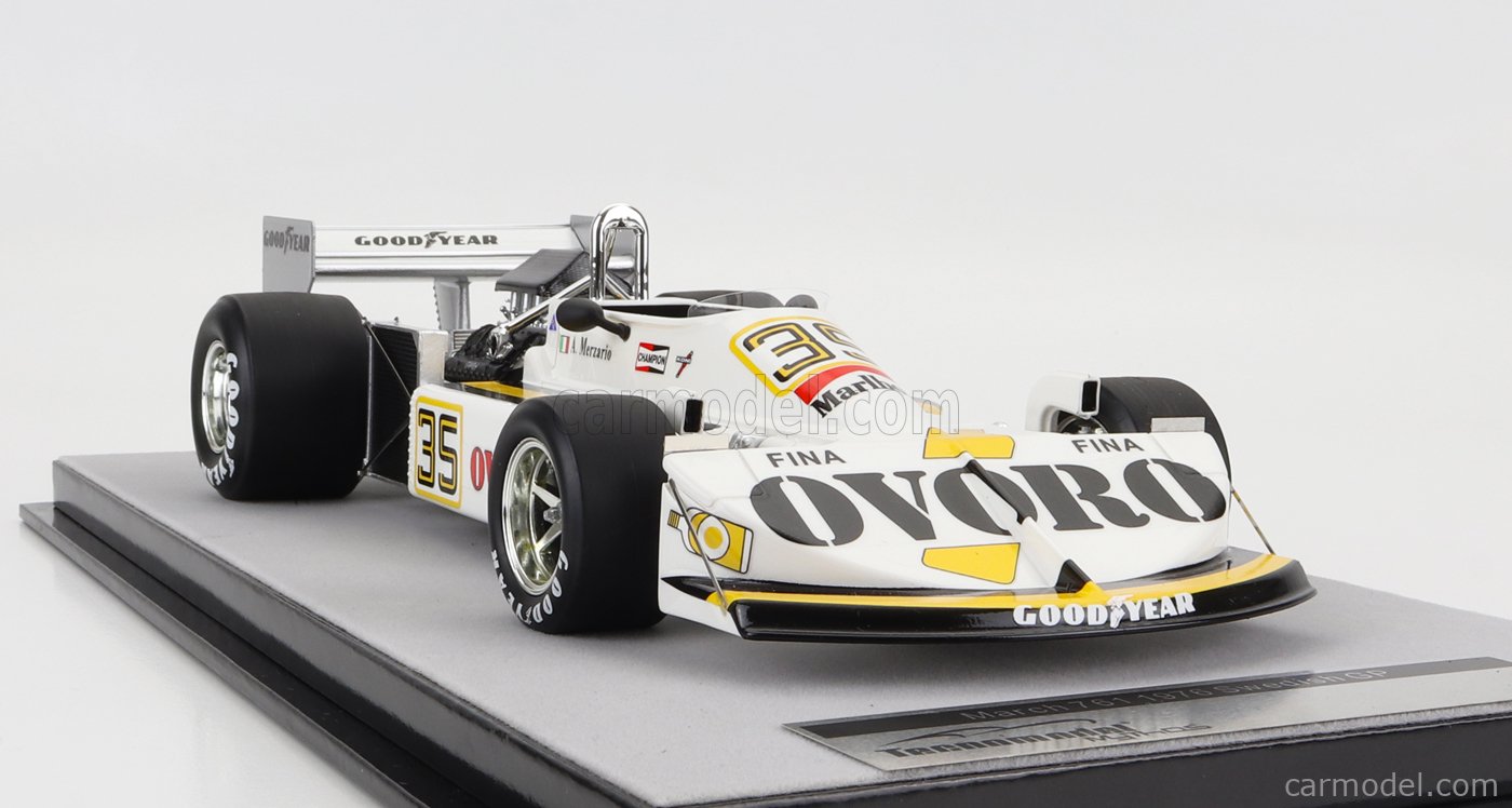 TECNOMODEL TM18-222E Scala 1/18 | MARCH F1 761 OVORO N 35 SWEDEN GP ...
