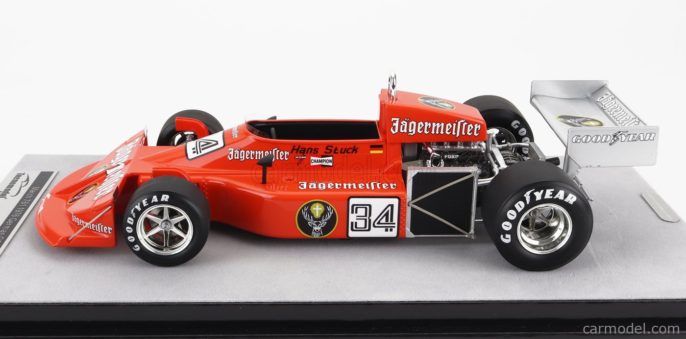 TECNOMODEL TM18-222D Escala 1/18 | MARCH F1 761 JAGERMEISTER N 34 GERMAN GP 1976 HANS JOACHIM ...