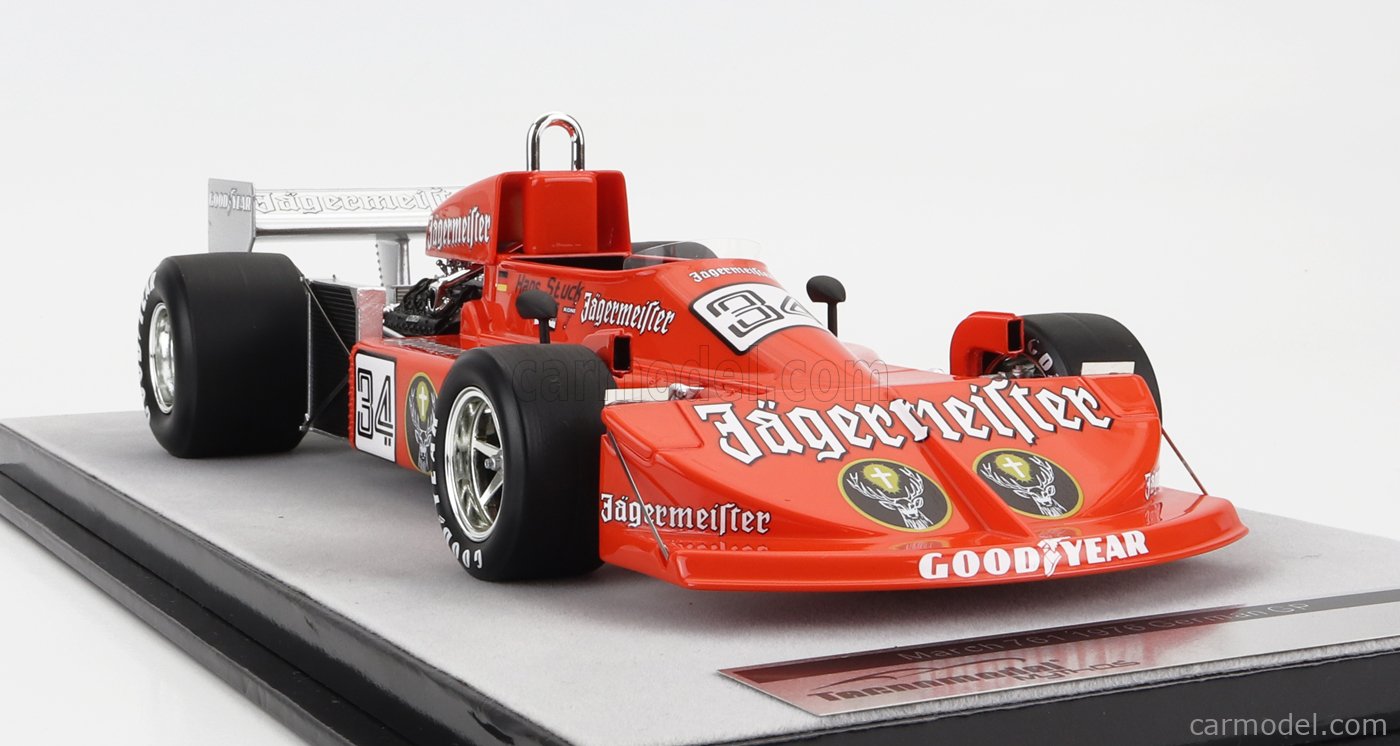 TECNOMODEL TM18-222D Scale 1/18 | MARCH F1 761 JAGERMEISTER N 34 GERMAN GP 1976 HANS JOACHIM ...