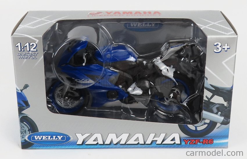 WELLY WE62201BL Scale 1/12 | YAMAHA YZF-R6 1999 BLUE