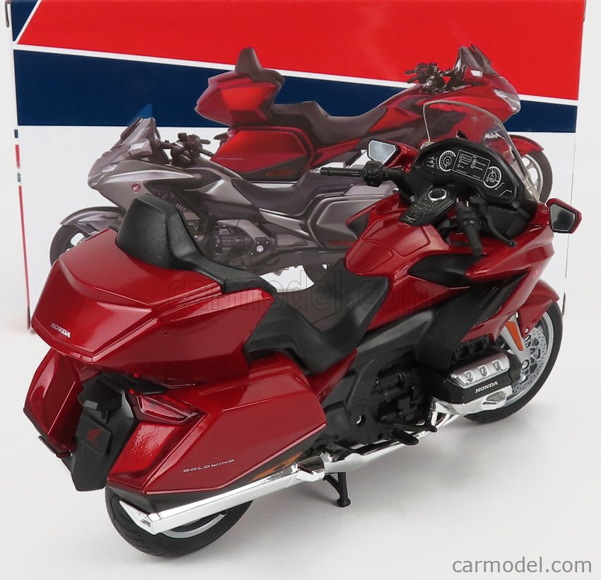WELLY WE62202TR Scale 1/12 | HONDA GOLDWING GL1800 2021 RED MET