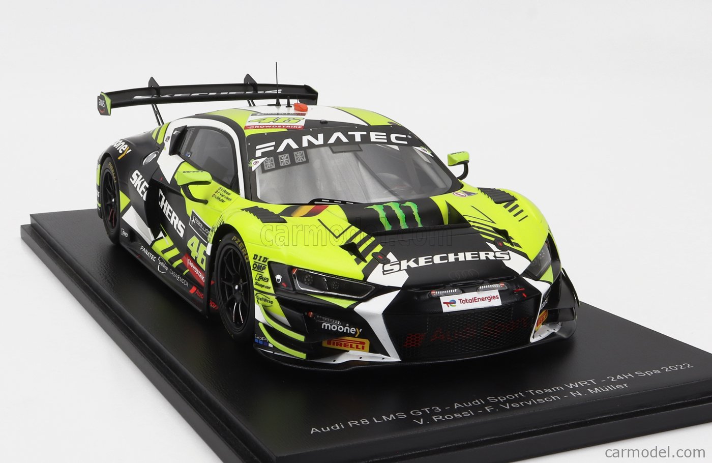 SPARK-MODEL 18SB054 Scale 1/18 | AUDI R8 LMS GT3 TEAM AUDI SPORT WRT N 46 24h SPA 2022 VALENTINO ...