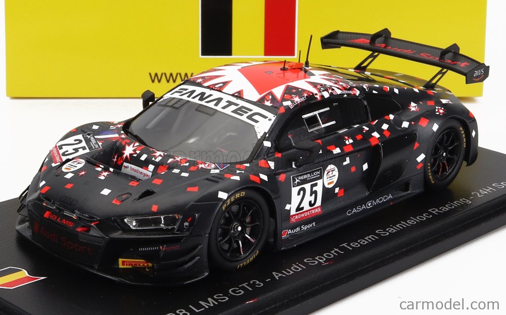 SPARK-MODEL SB512 Scale 1/43 | AUDI R8 LMS GT3 TEAM SAINTELOC RACING N 25 24h SPA 2022 L.LEGERET ...