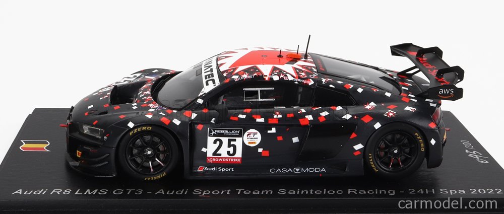 SPARK-MODEL SB512 Scale 1/43 | AUDI R8 LMS GT3 TEAM SAINTELOC RACING N 25 24h SPA 2022 L.LEGERET ...