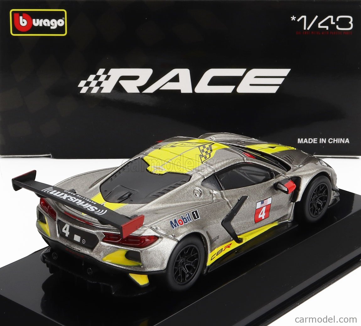 BURAGO 18-38312 Scale 1/43 | CHEVROLET C8.R 6.2L V8 TEAM CORVETTE ...