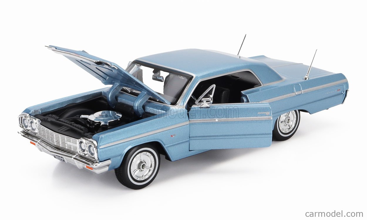 MAISTO 32908 Scale 1/24 | CHEVROLET IMPALA SS 1964 LIGHT BLUE