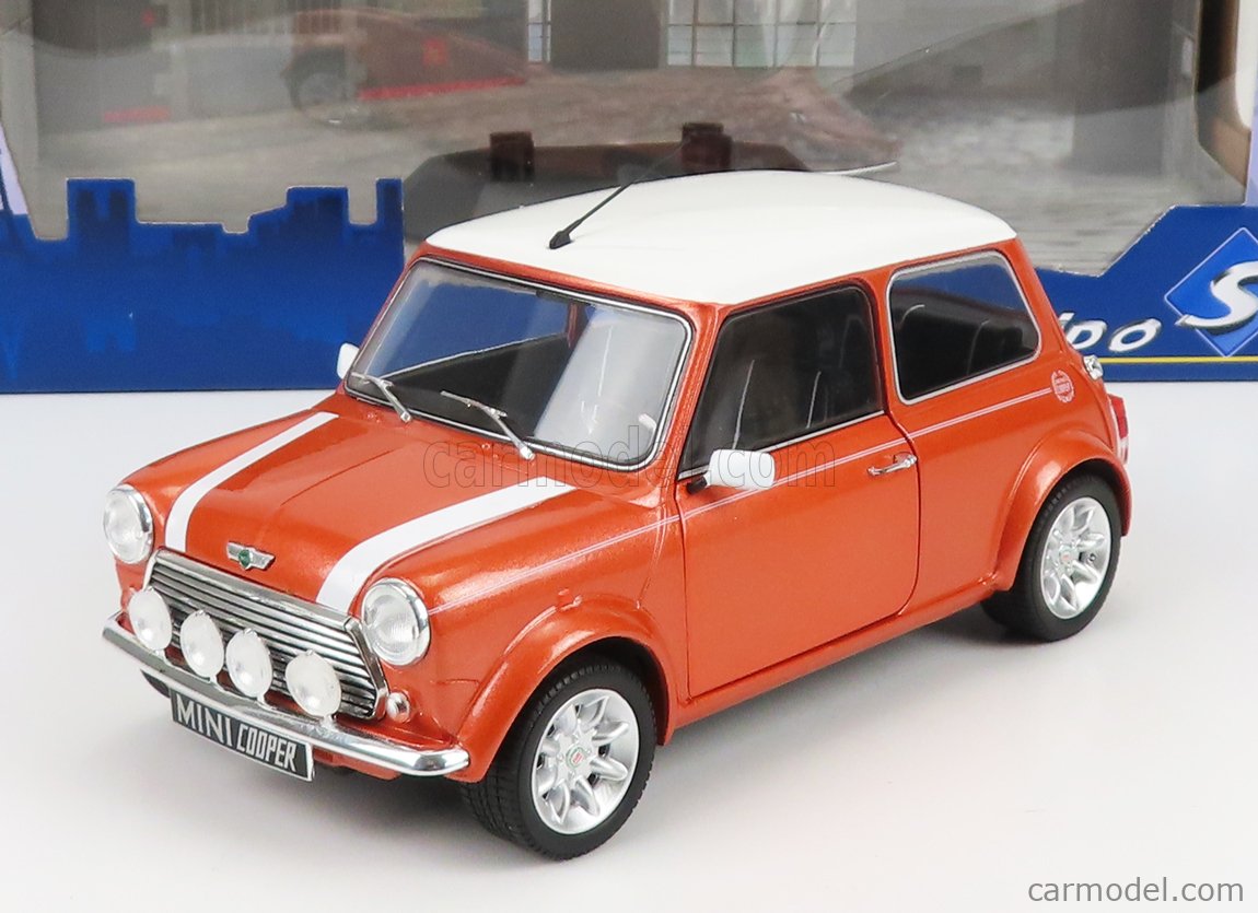 SOLIDO 1800609 Scale 1/18 | MINI COOPER SPORT 1997 ORANGE