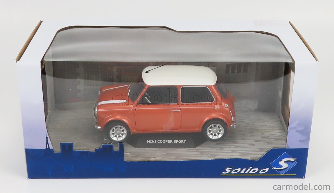 SOLIDO 1800609 Scale 1/18 | MINI COOPER SPORT 1997 ORANGE