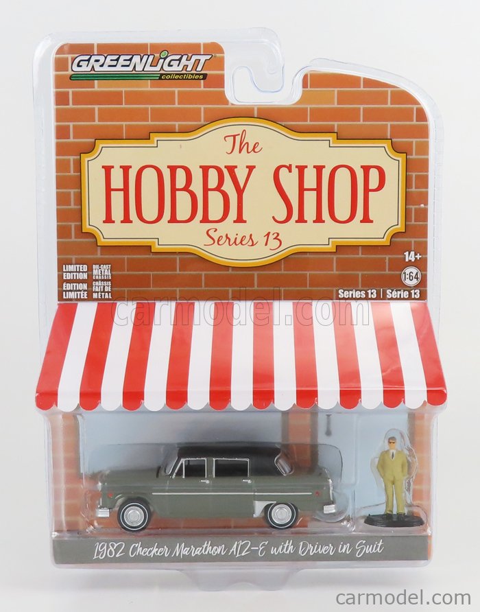 GREENLIGHT 97130C Scale 1/64 | CHECKER MARATHON A12 WITH DRIVER IN SUIT ...