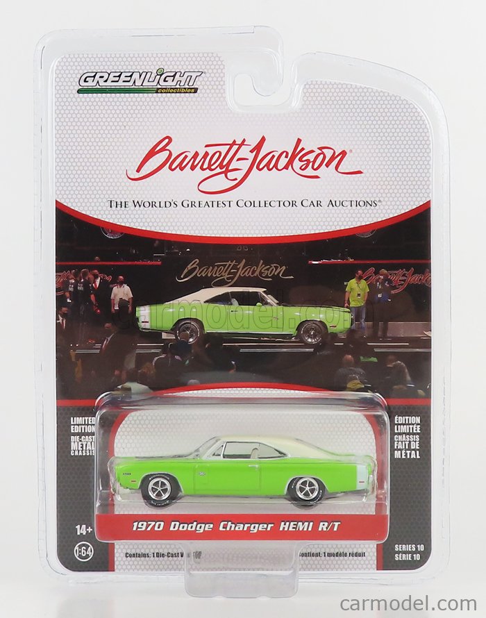 GREENLIGHT 37260E Scale 1/64 | DODGE CHARGER HEMI R/T COUPE 1970 ...