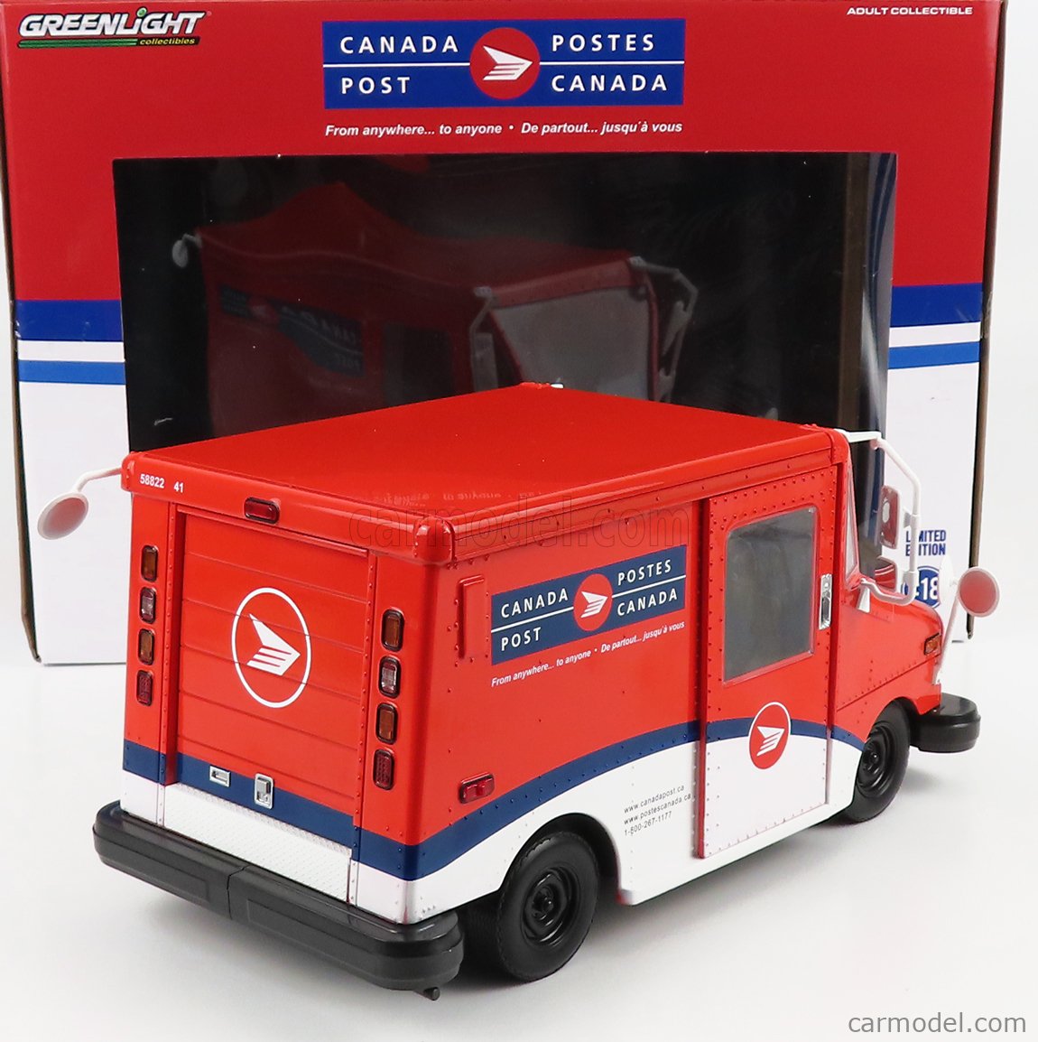 GREENLIGHT 13571 Scale 1/18 | GRUMMAN LLV TRUCK VAN CANADA MAIL POST ...
