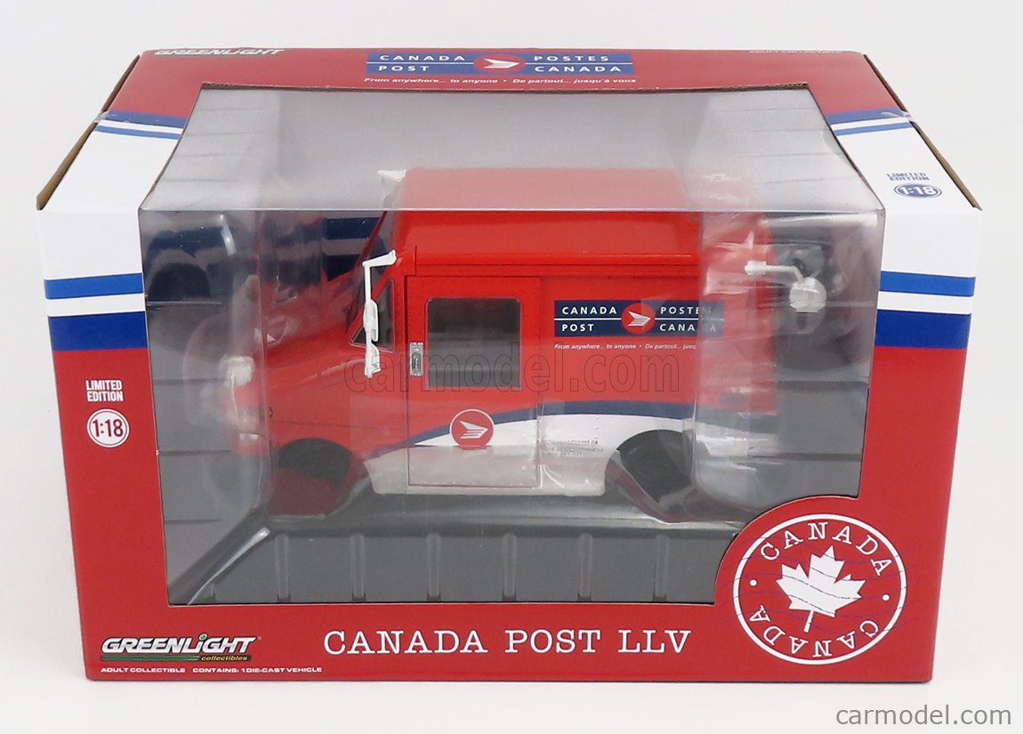 GREENLIGHT 13571 Scale 1/18 | GRUMMAN LLV TRUCK VAN CANADA MAIL POST ...