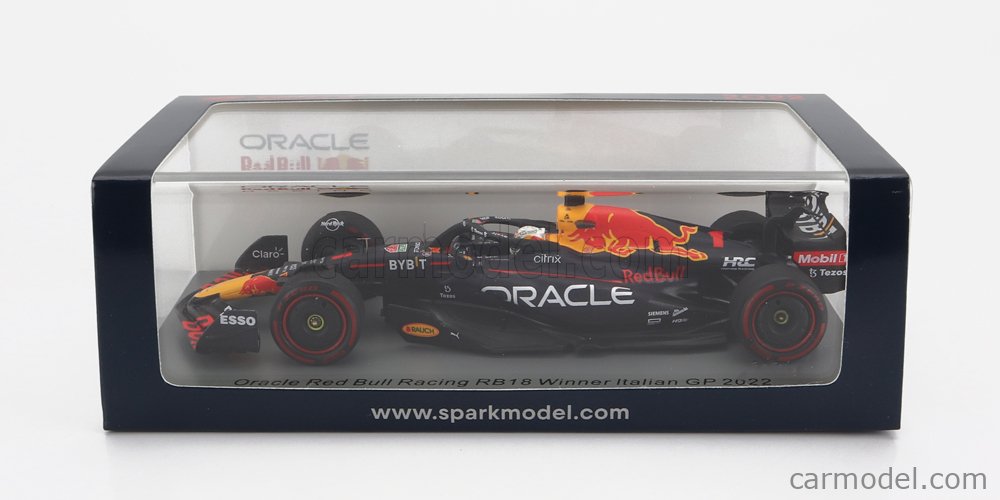 SPARK-MODEL S8550 Scale 1/43 | RED BULL F1 RB18 TEAM ORACLE RED BULL RACING N 1 WINNER MONZA ...