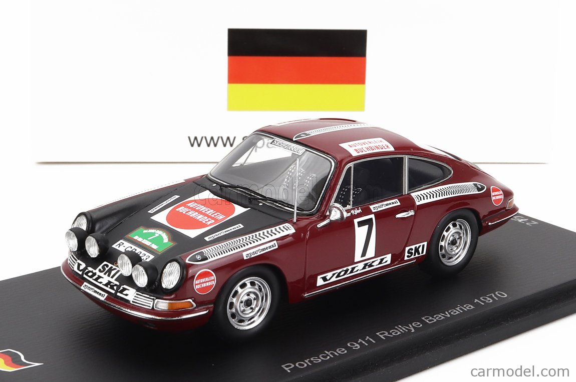 SPARK-MODEL SG834 Scala 1/43 | PORSCHE 911S N 7 RALLY BAVARIA 1970 W ...