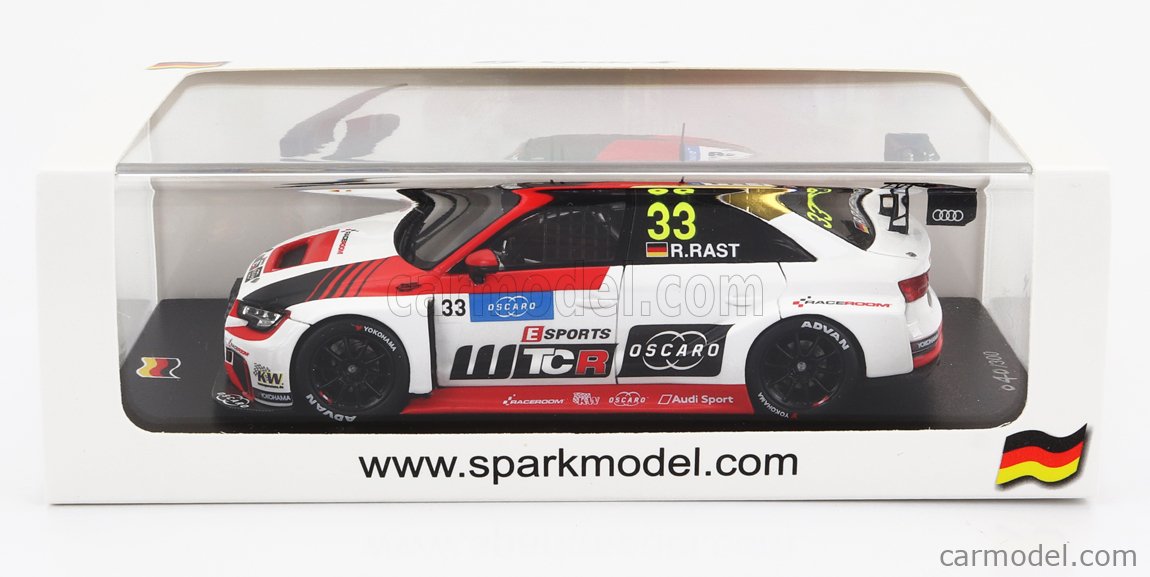 SPARK-MODEL SG572 Scale 1/43 | AUDI A3 RS3 LMS N 33 WTCR NURBURGRING ...