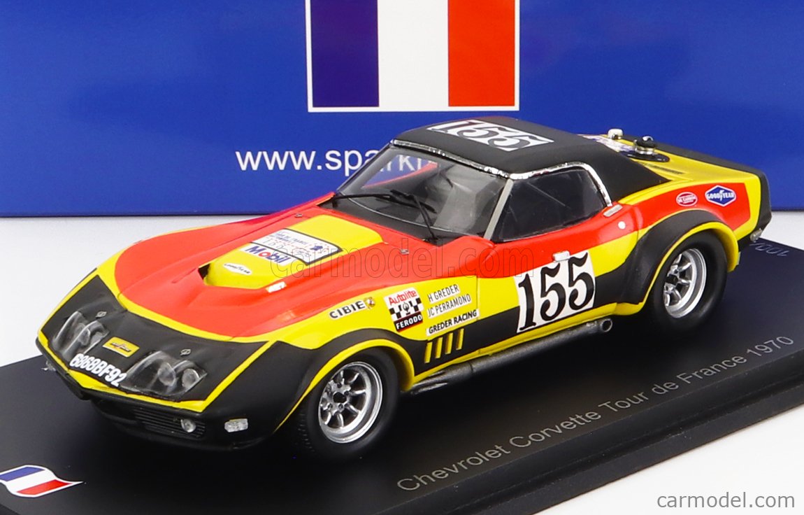 SPARK-MODEL SF283 Scale 1/43 | CHEVROLET CORVETTE C3 N 155 TOUR DE ...