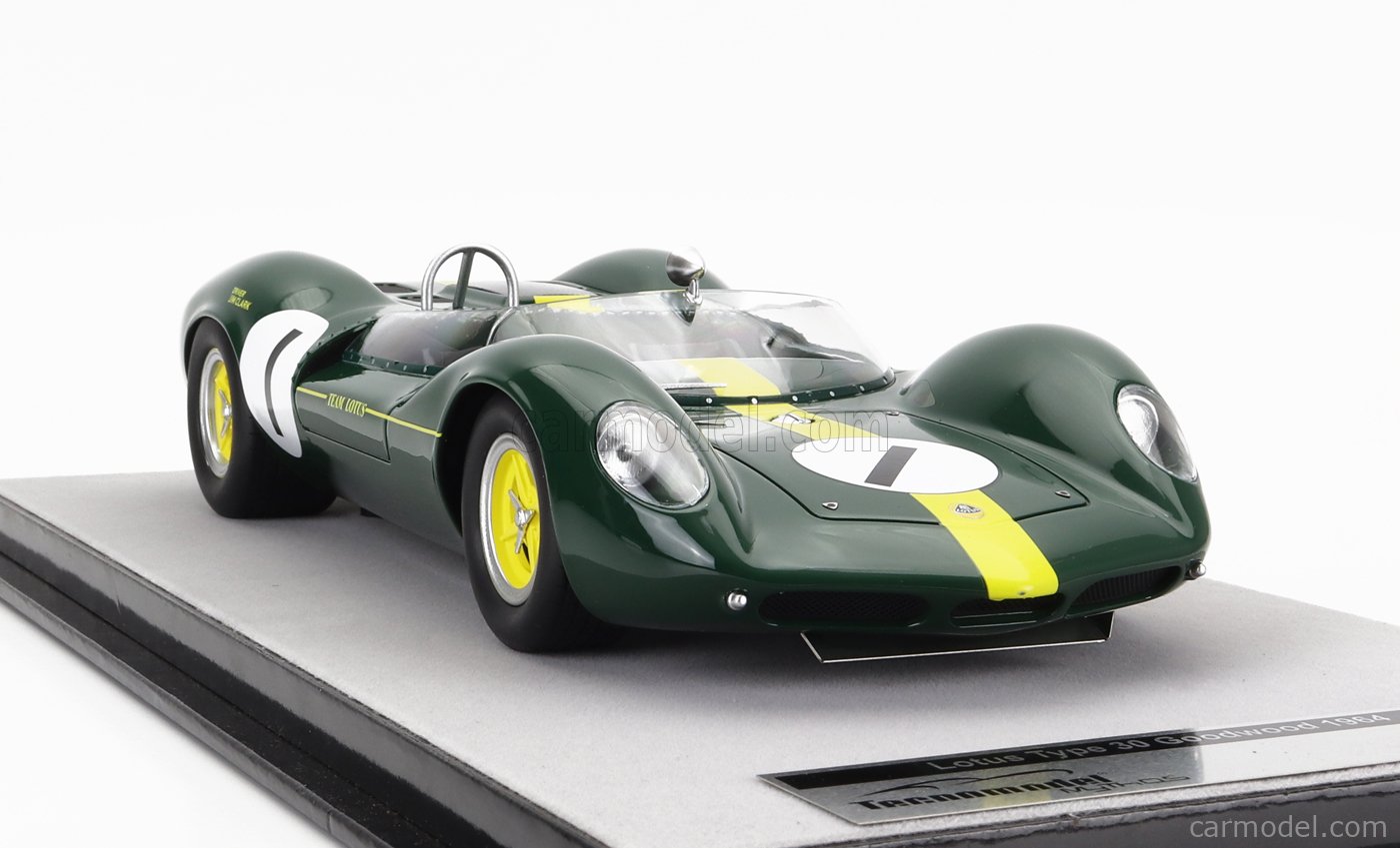 TECNOMODEL TM18-166A Scale 1/18 | LOTUS TYPE 30 N 1 GOODWOOD 1964 JIM ...