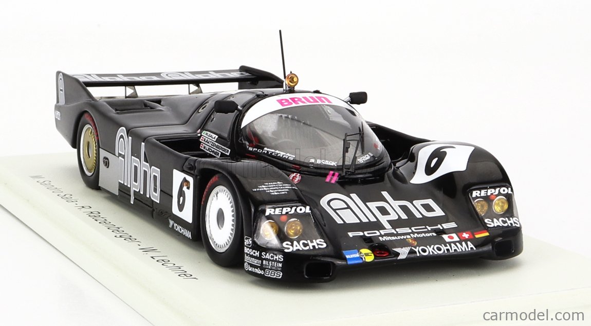 SPARK-MODEL S9876 Echelle 1/43 | PORSCHE 962C 3.0L TEAM BRUN MOTORSPORT N 6 24h LE MANS 1989 M ...
