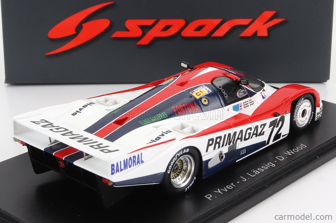 SPARK-MODEL S9874 Scale 1/43 | PORSCHE 962C 2.8L TEAM PRIMAGAZ COMPETITION N 72 24h LE MANS 1988 ...